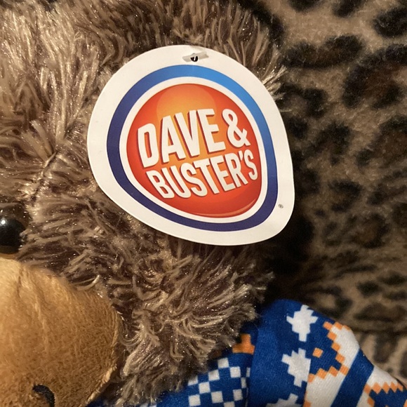 Dave & Buster’s | Toys | Nwt Dave Busters Teddy Bear Db Logo Plush Ugly ...